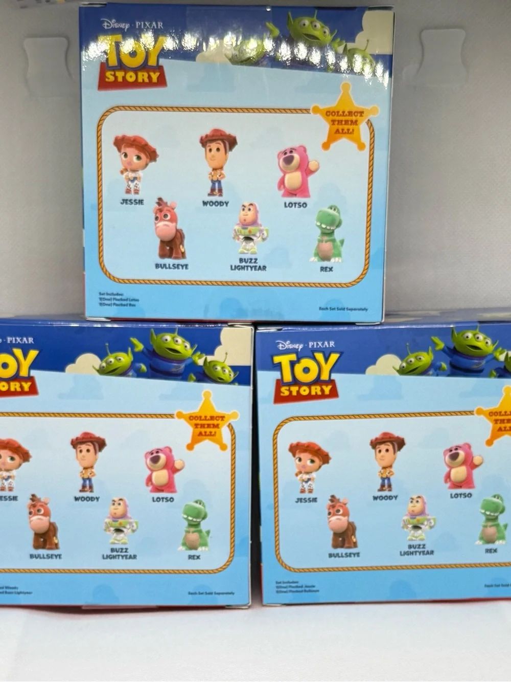 Pixar | Toys | Toy Story Flocked Figure Complete Set 6 Woody Buzz ...